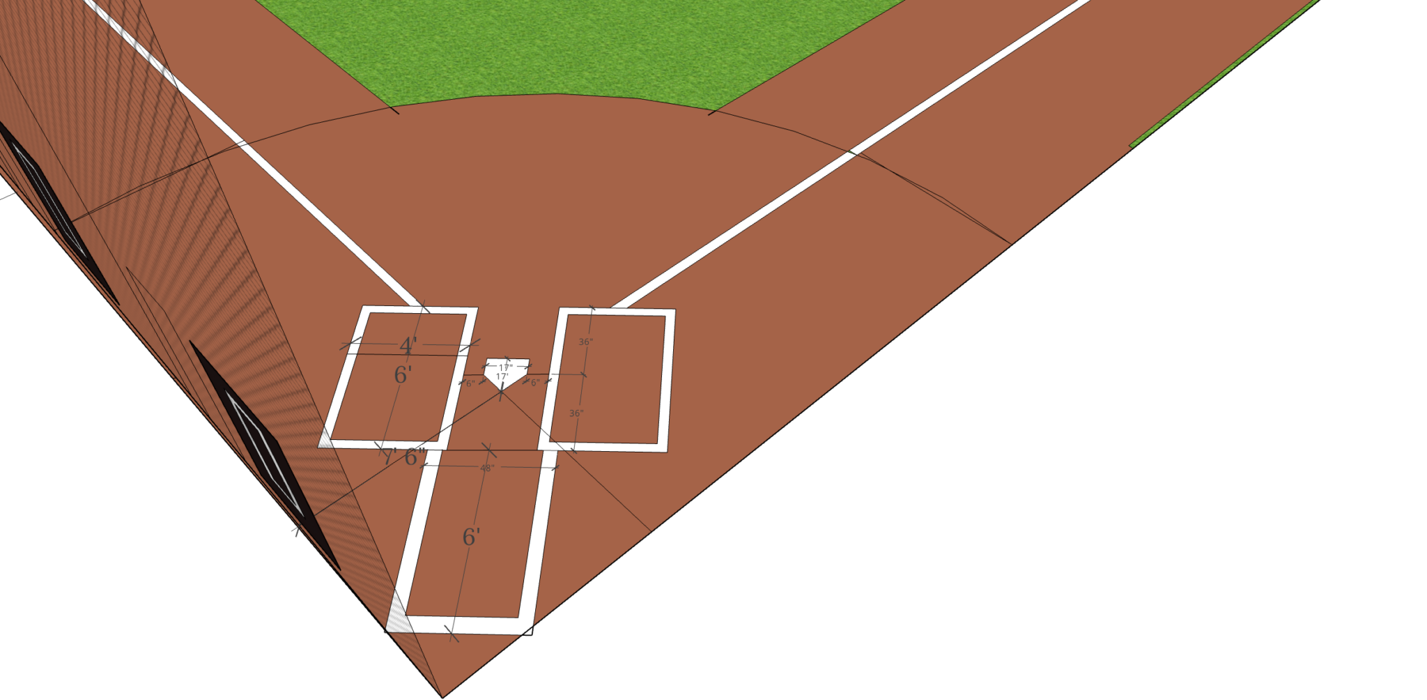 How much space do you need for a regulation indoor baseball field ...